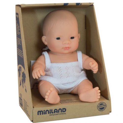 Miniland 38cm Boy Down Syndrome Doll | Laugh and Learn